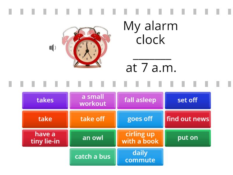 Daily Routine - Find the match
