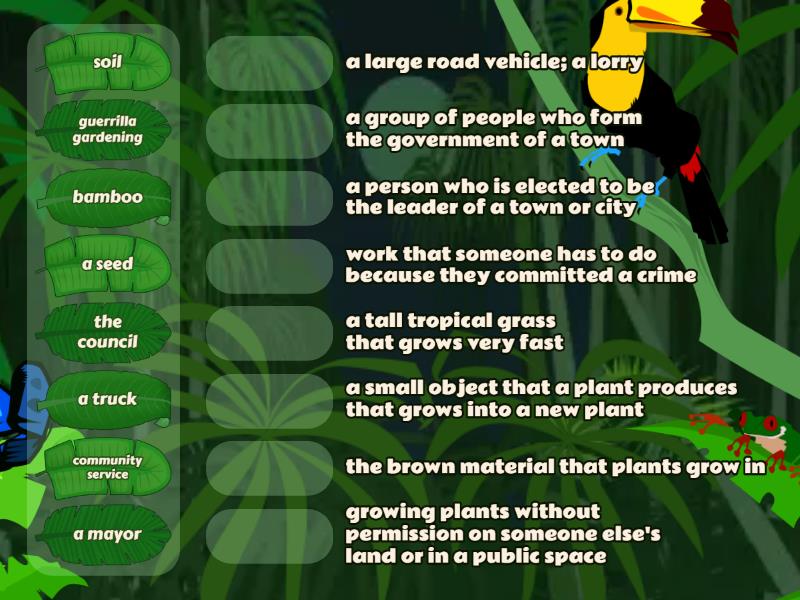 PRE-READING EXERCISE - Match up