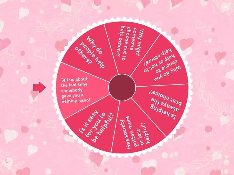 Adults 7! A helping hand roulette - Rueda aleatoria