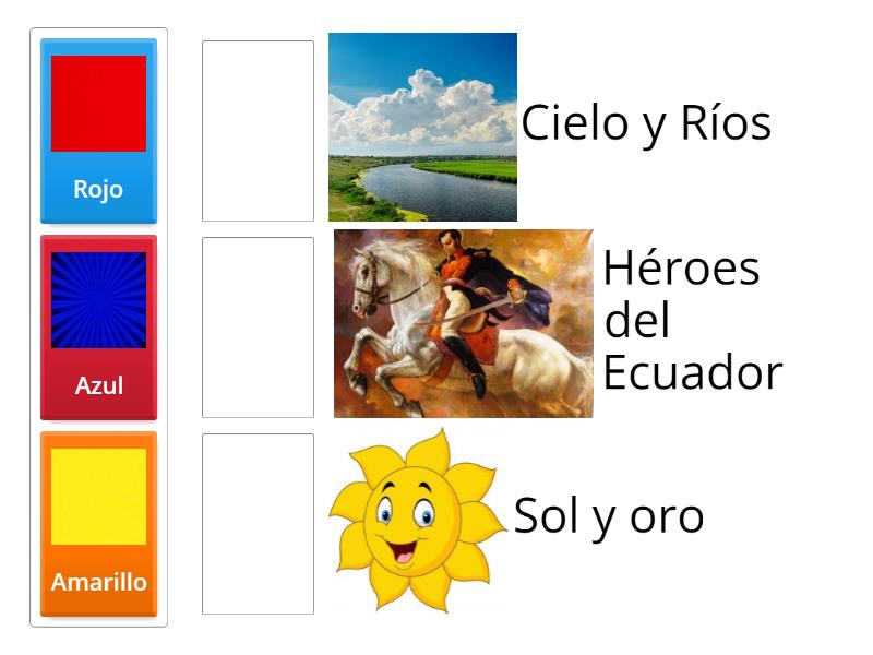 COLORES DE LA BANDERA DE ECUADOR - Match up