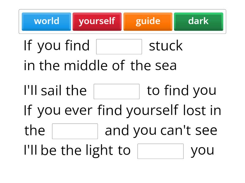 song lyrics - Missing word