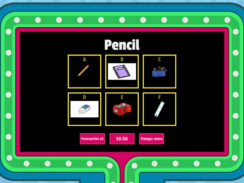 School Objects 1 - Concurso de preguntas