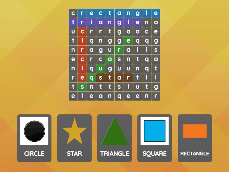 SHAPES - Wordsearch