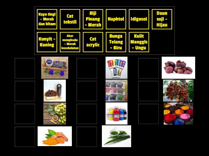 Pewarna Alami Dan Buatan Match Up