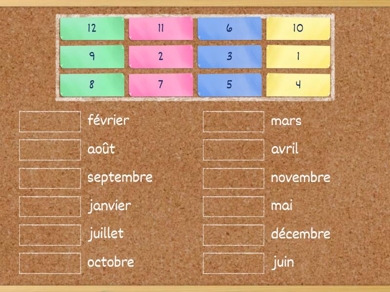 Les mois - Nouvelle Vague - Match up
