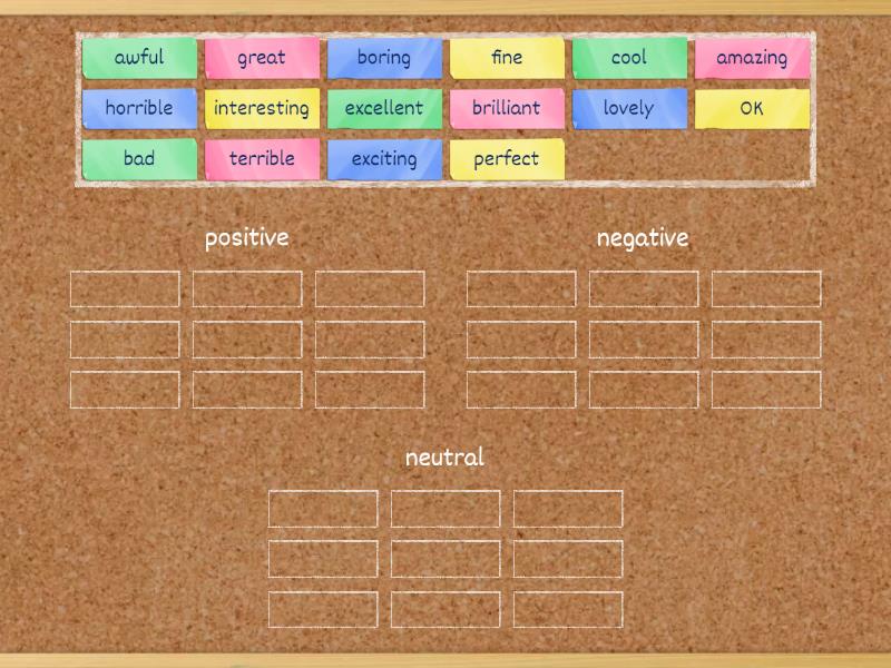 Roadmap_A2_unit_5_experience_adjectives - Group sort