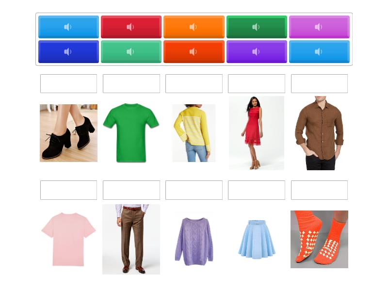 Clothes Wordwall