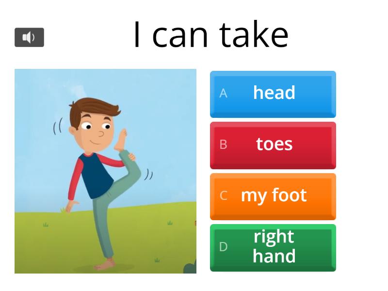 Listen and sing along SM1 Unit 8 I can touch my toes - Quiz