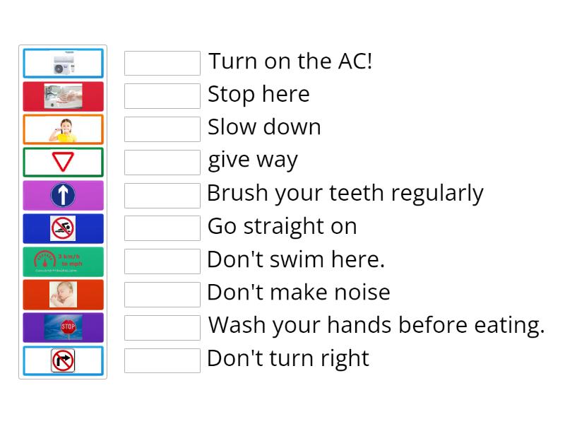 Instruction - Match up