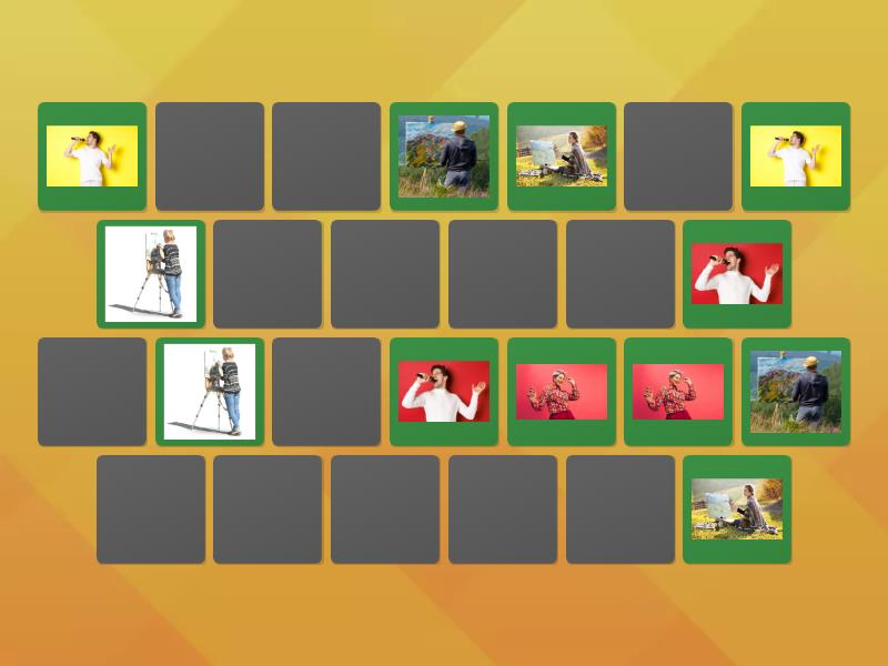 Expression forms memory game - Matching pairs