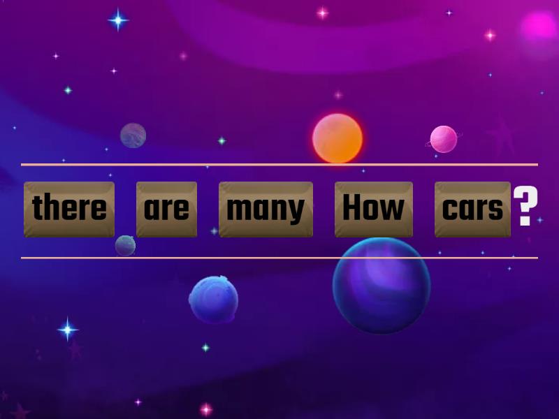 There is/there are/How many (sentences) - Unjumble