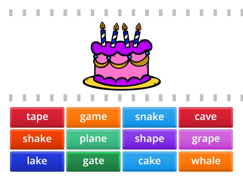 Long A: Magic E (a_e) - Find the match