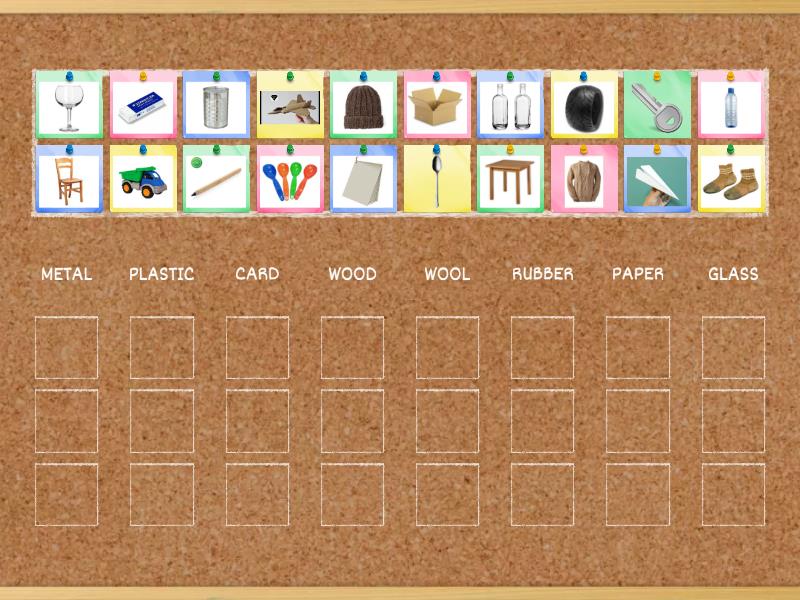 4° Materials - Classify - Group sort