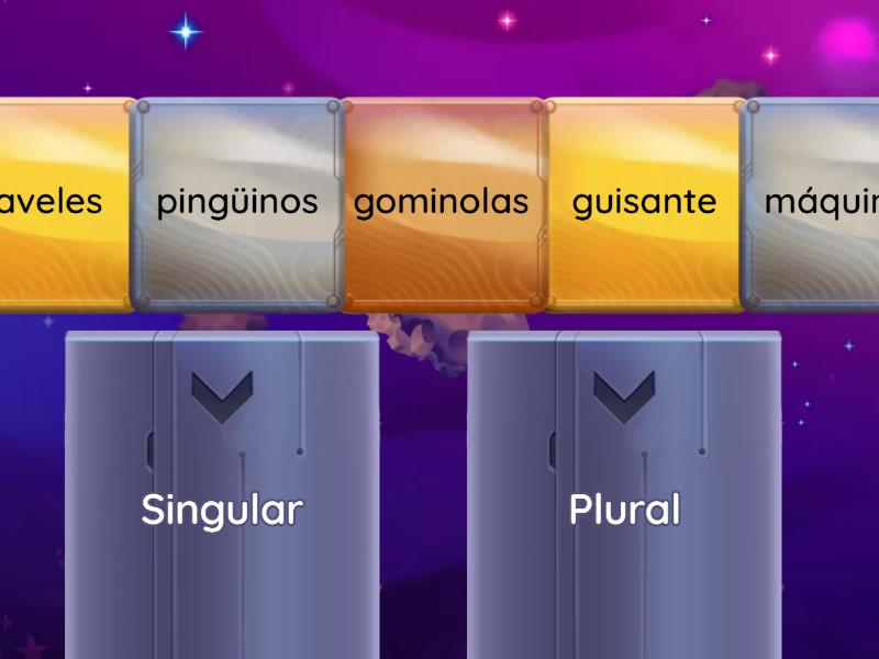 ¿Singular o plural? - Speed sorting