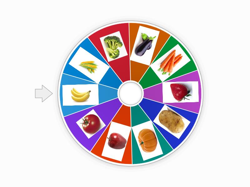 ruleta de alimentos - Spin the wheel
