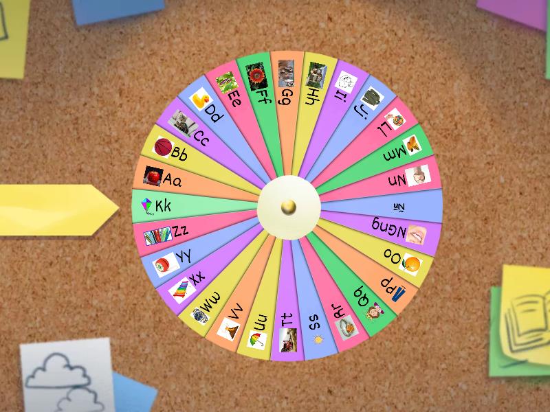 Letter sound - Spin the wheel