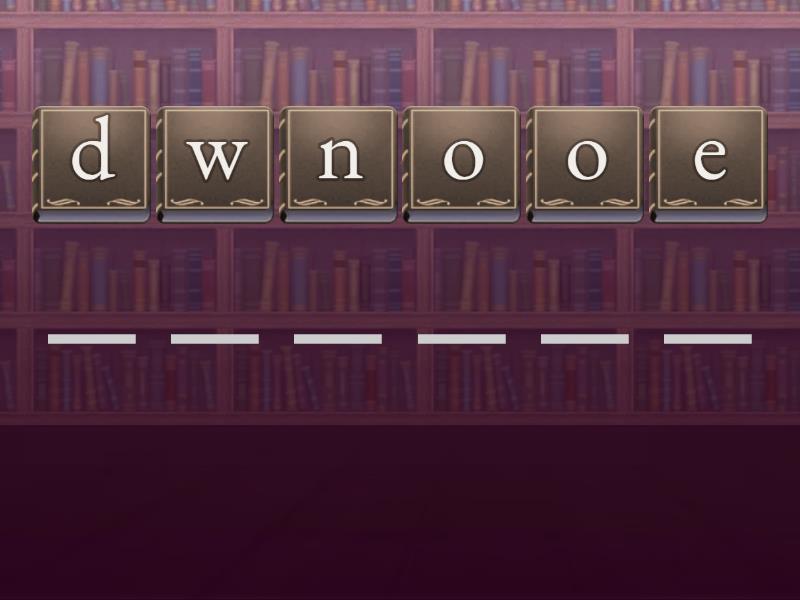 Unscramble - Anagram