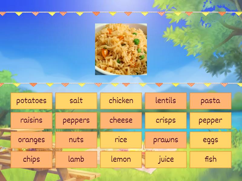 A2.2 - 5A Food Vocabulary - Find the match