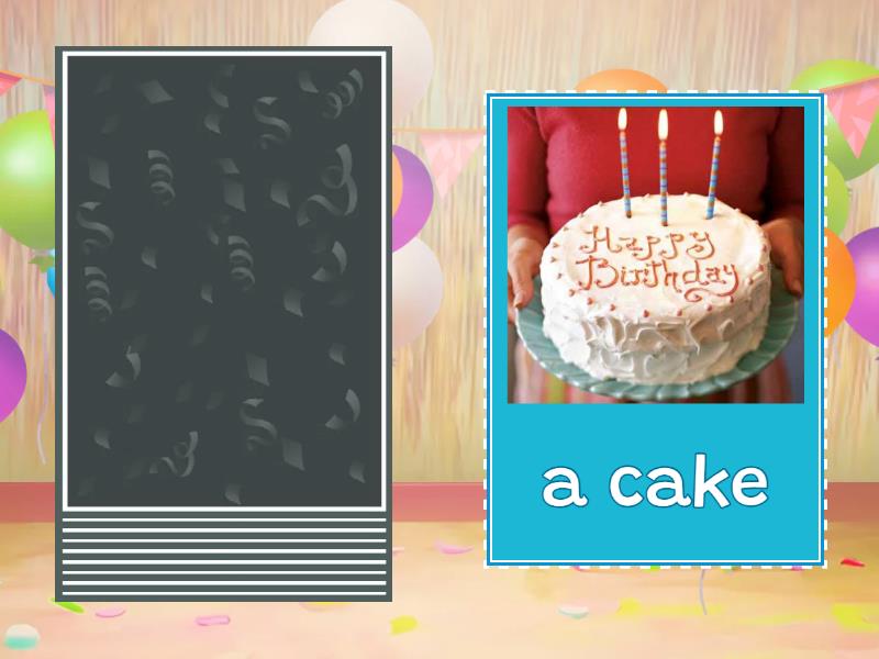 Happy Birthday vocabulary - Speaking cards
