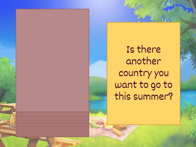 Summer Vacation Conversation (A2) - Speaking cards