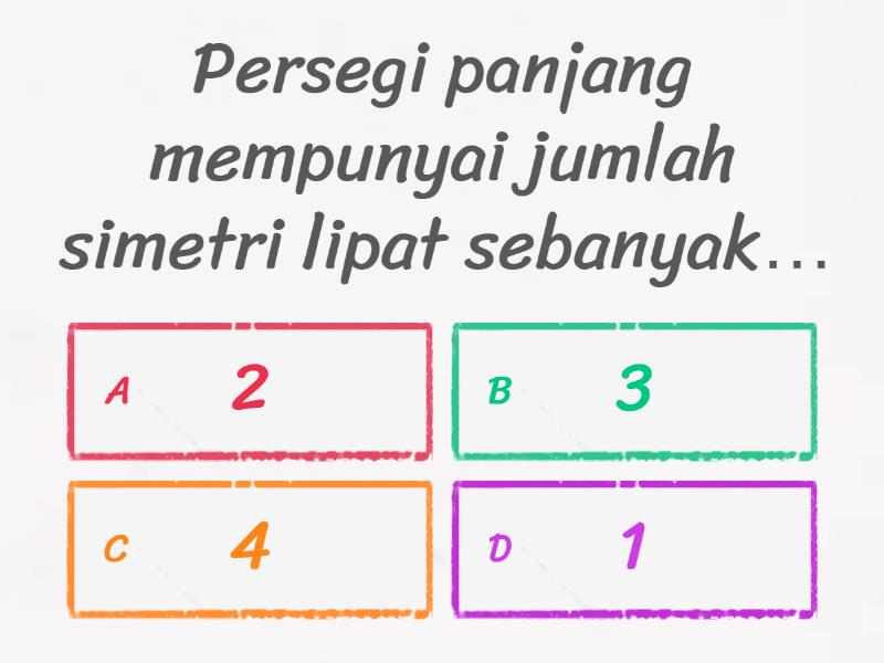 SOAL PRE-TEST Bangun Simetris dan Sudut - Quiz
