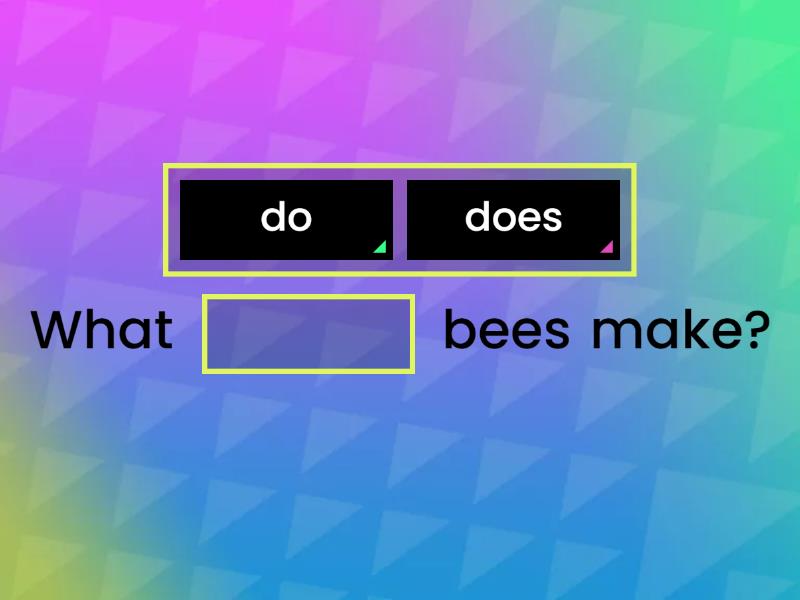 5 Do & Does - fill the gap - Complete the sentence