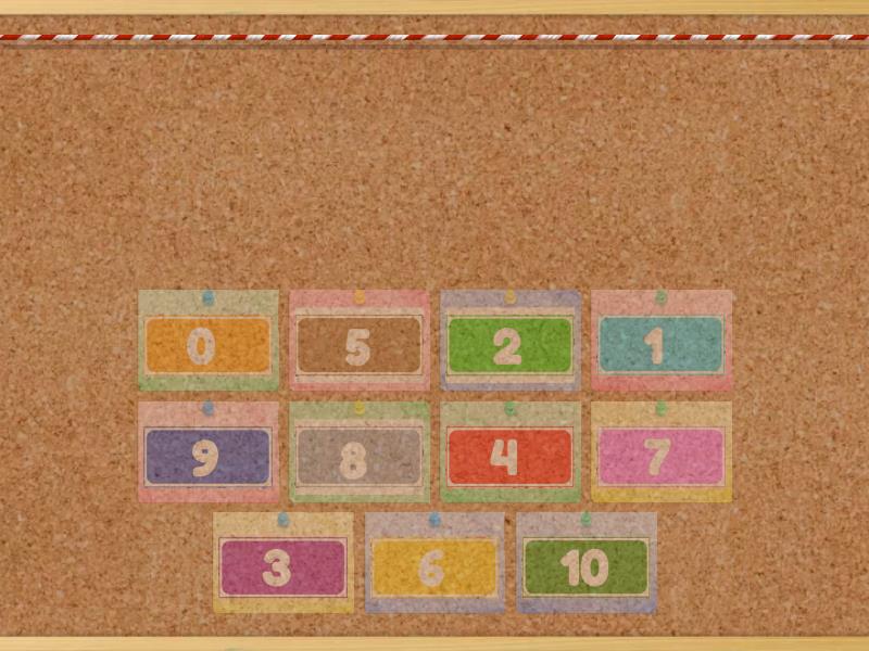 Numbers 0-10 Listening - Find the match