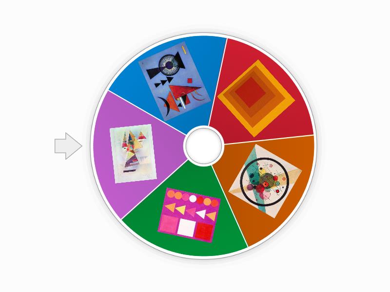 Quali figure geometriche vedi nei seguenti quadri? - Spin the wheel