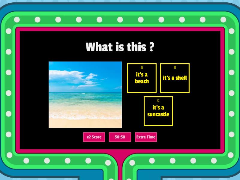 beach vacations - Gameshow quiz