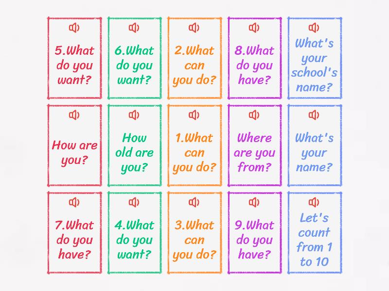 1.Review Speaking Grade 2- Session 2 - Flip tiles