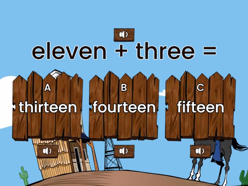 Maths Operations with numbers written out in words - Quiz