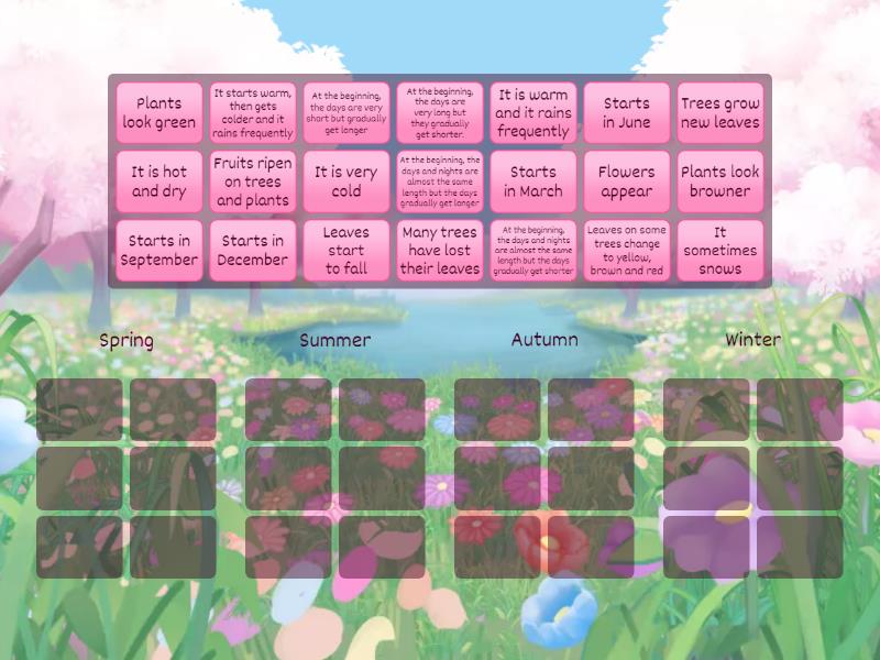 Seasons - Group sort