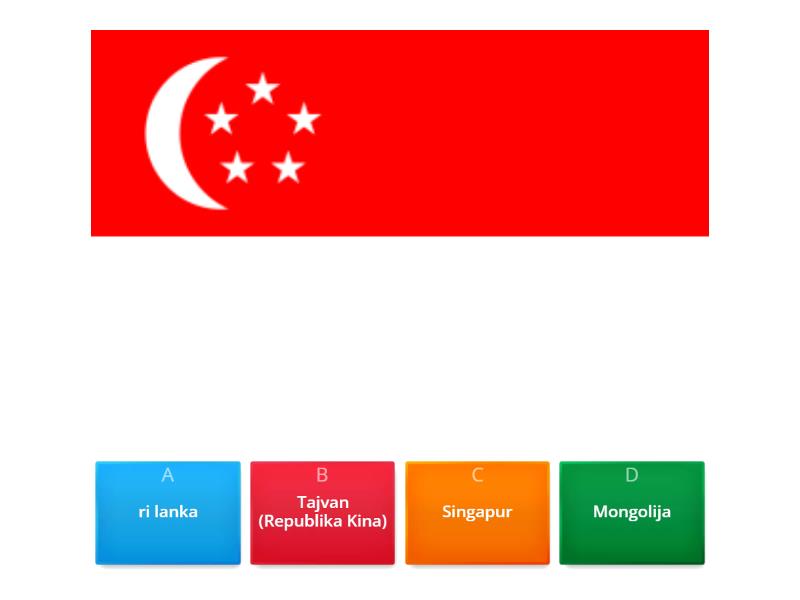 zastave geografija Azija - Kviz