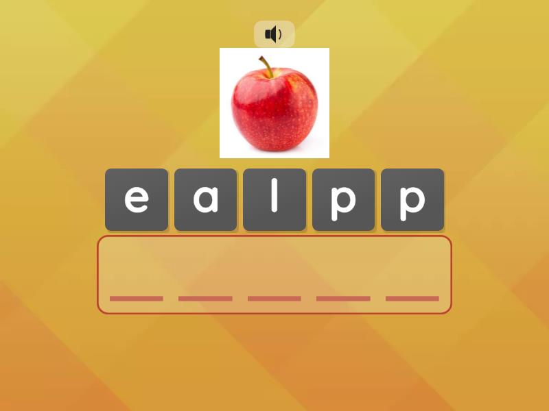 Fruits - Anagram