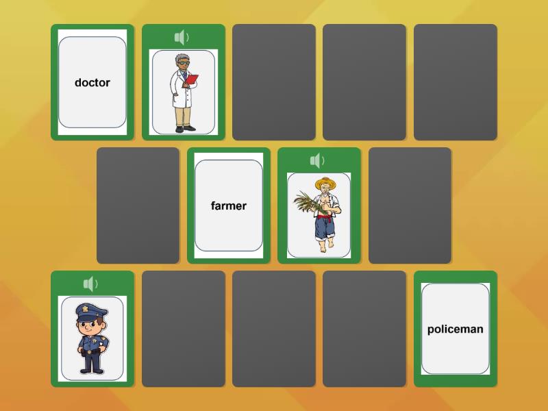 JOB MATCHING GAME - Matching pairs