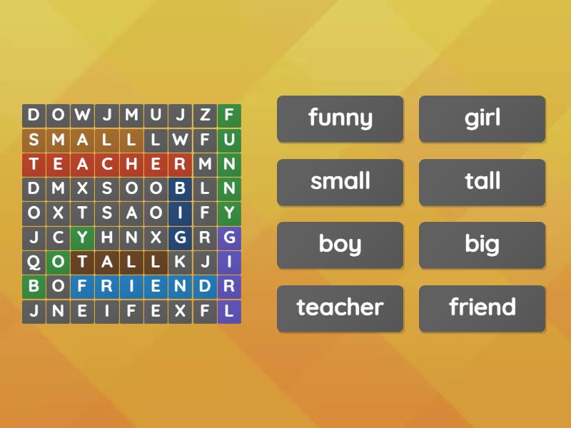 Academy Stars 1 unit 1 lesson 1 - Wordsearch