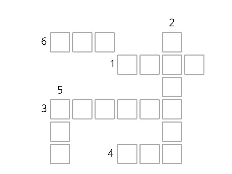 Containers - Crossword