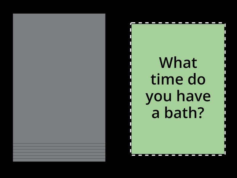 Speaking Daily routine (time) - Speaking cards