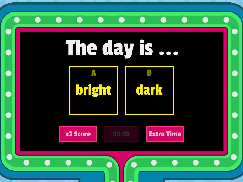 Unit 9 - Day and Night - Science - Gameshow quiz