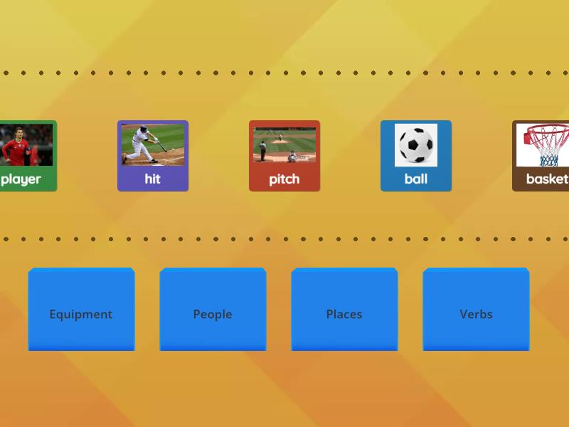 Sports vocabulary (B1) - Speed sorting