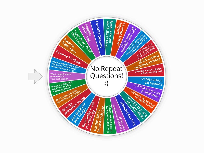 Random Icebreakers! - Spin the wheel