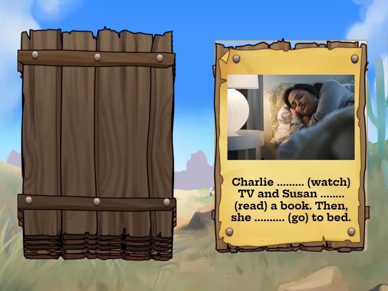 Simple Present: Third Person. - Speaking cards