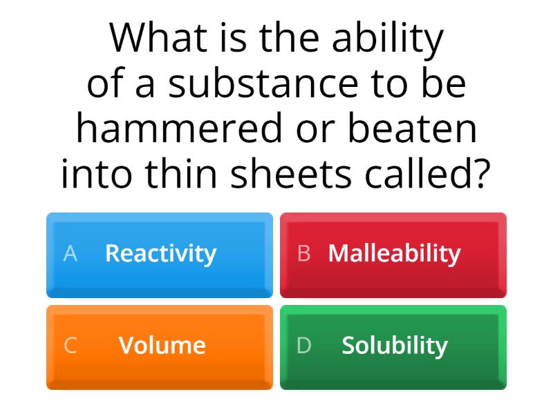 Emilie's Chemistry Vocabulary - Quiz