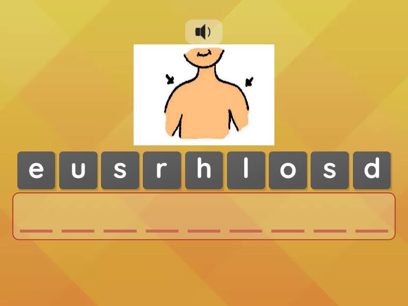 body parts - Anagram