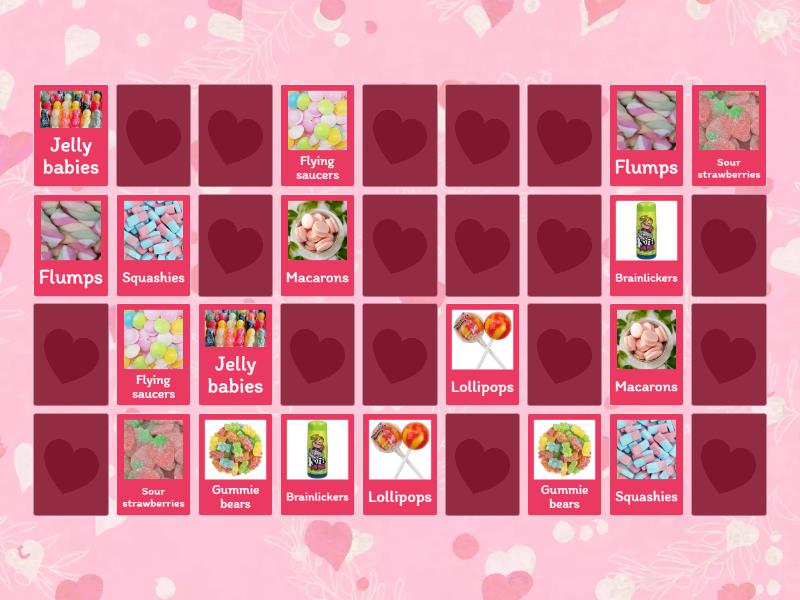 Sadie's Memory Game - Matching pairs