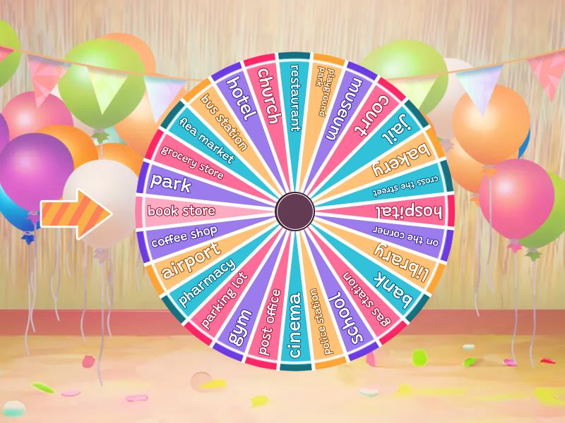 PLACES TO GO - Spin the wheel
