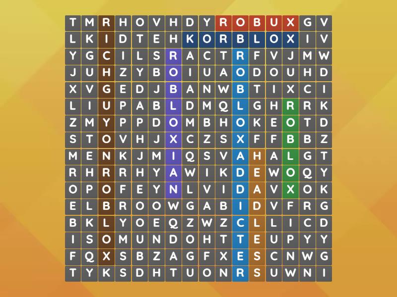 Roblox - Wordsearch