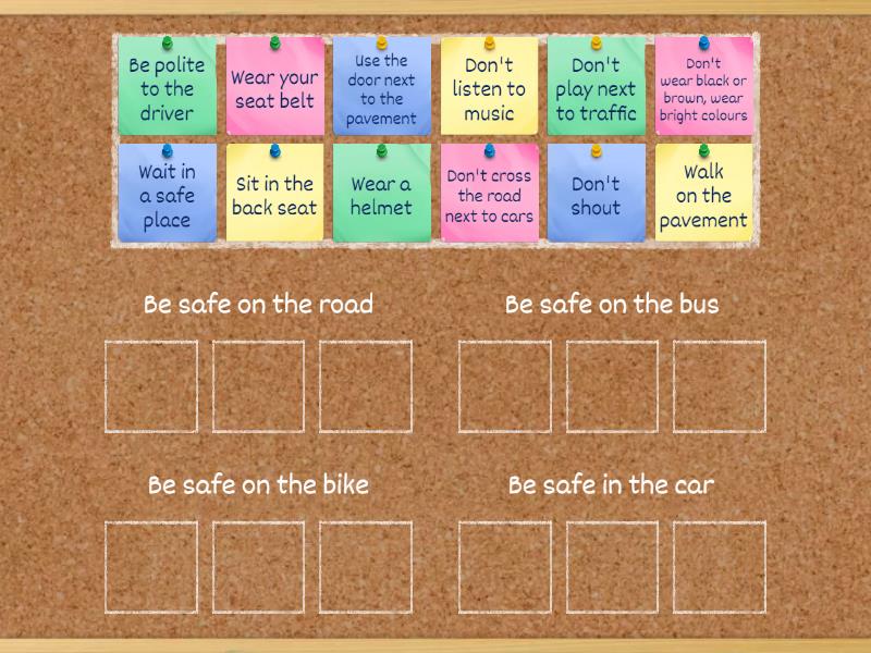 AS2 unit6 road safety - Group sort