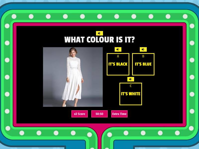 COLOURS FAMILY AND FRIENDS - Gameshow quiz