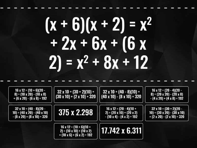 Introduction of Polynomials Multiplication - Find the match